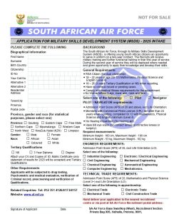 Submit your Cv at SA ARMY Is Taking CV's 2025 Application OPEN - Latest ...