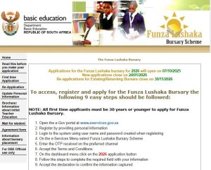 Funza Lushaka Bursary 2026:Check How to Apply Online Step by step ...