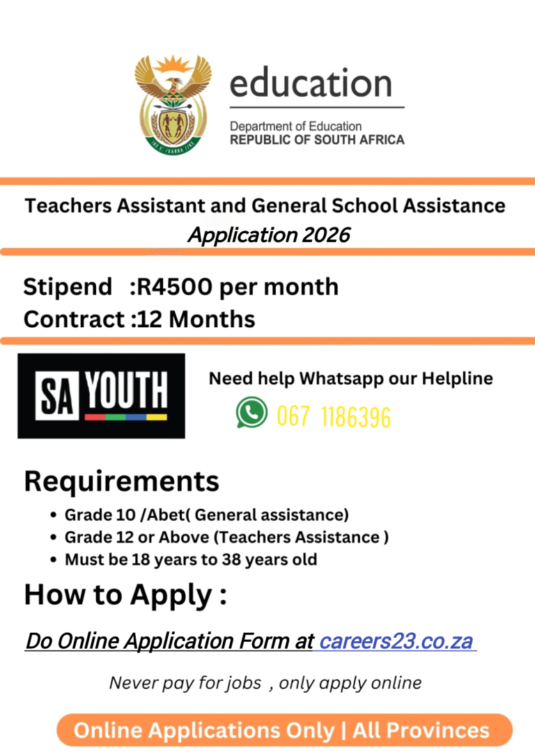 Apply Teacher Assistant 2026: Check How to Apply (SAYouth.mobi ...